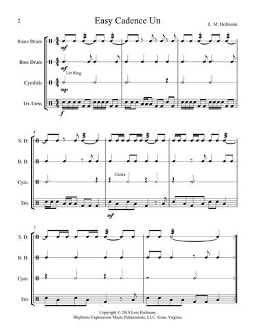 rep4percussion — Easy Progressive Cadences (7 Copies)